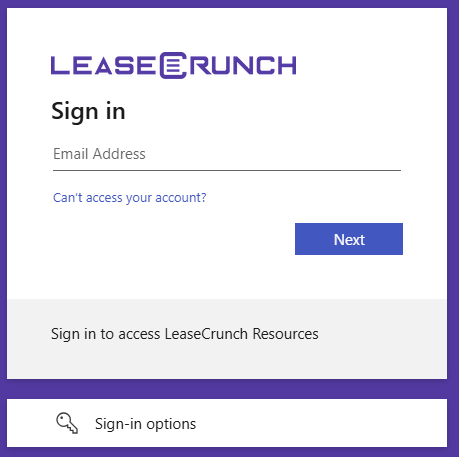 A user is unable to login to LeaseCrunch (SSO)